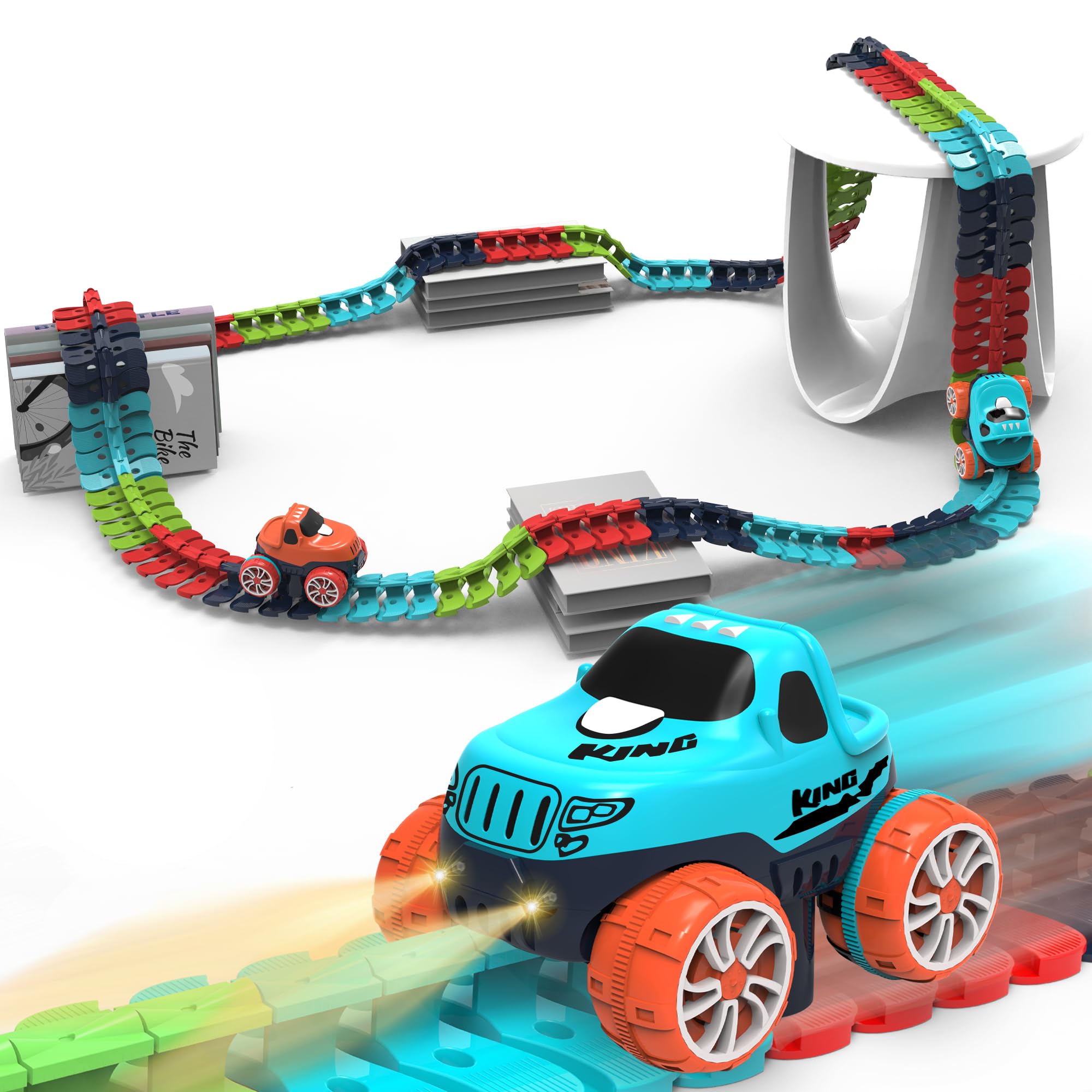 🎅Christmas Surprise Gift 50%OFF🎁Flexible Changeable Magic Race Car Tra ...